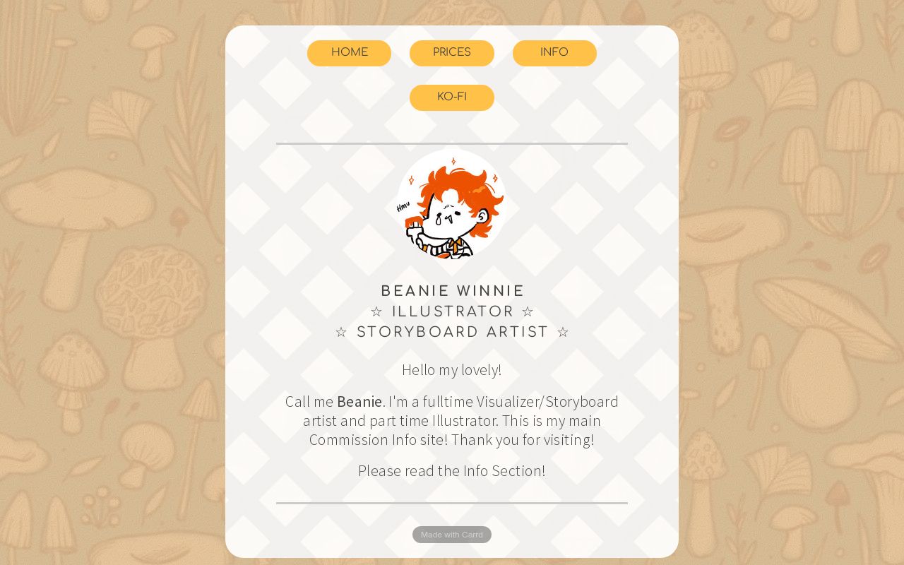 Beanie Commission Info